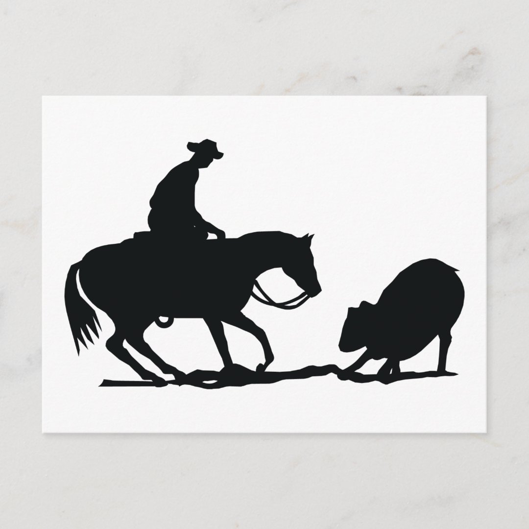Cutting Horse Postcard | Zazzle