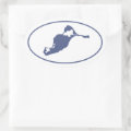 Cuttyhunk Island Oval Sticker | Zazzle
