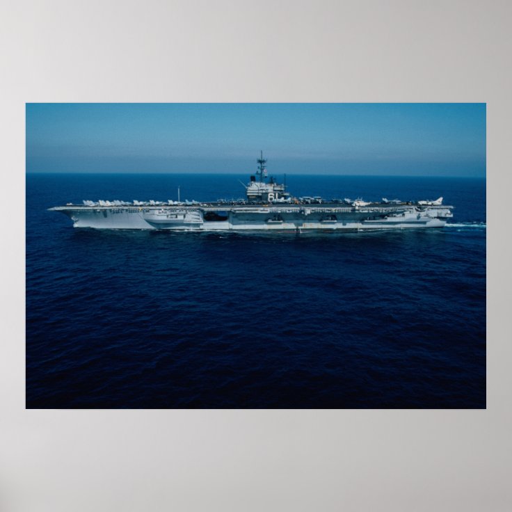 CV-61 Ranger 1986, aircraft carrier Poster | Zazzle