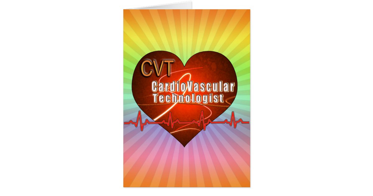 CVT HEART LOGO Cardiovascular Technologist | Zazzle