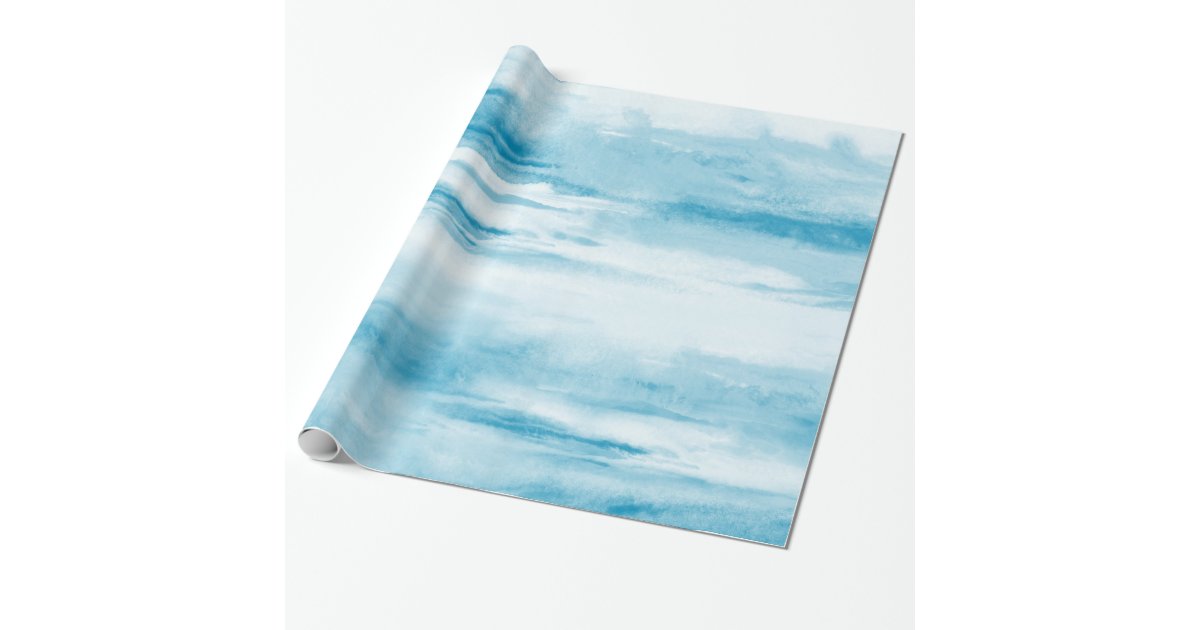 Cyan Abstract Wrapping Paper | Zazzle