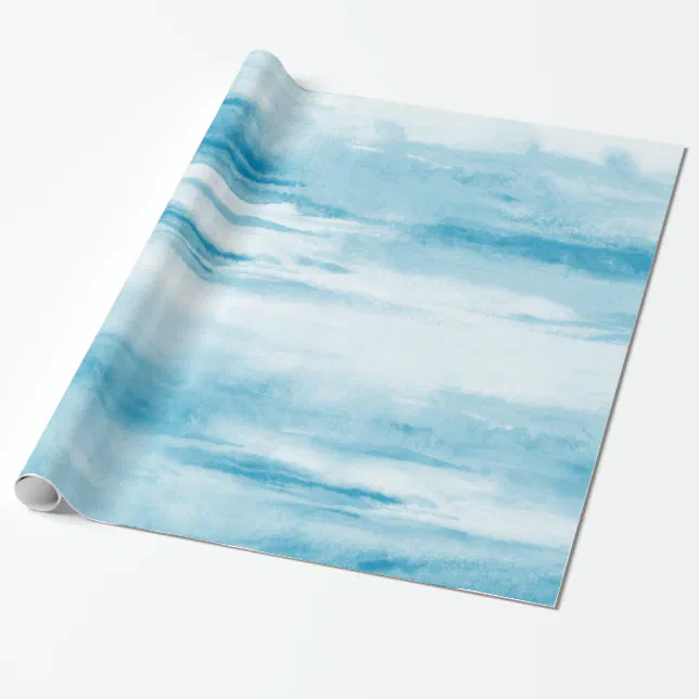 Cyan Abstract Wrapping Paper | Zazzle