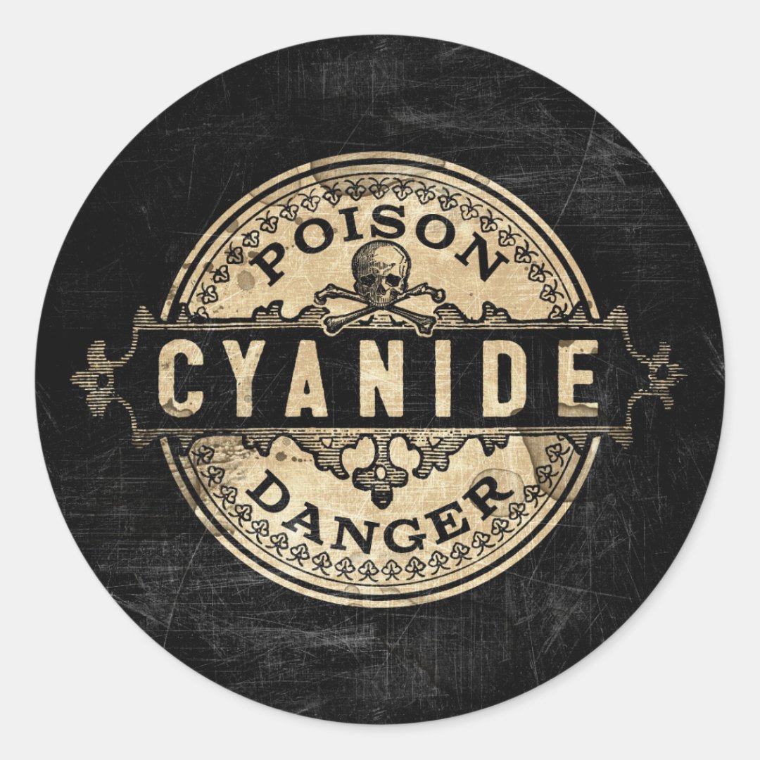 Cyanide Vintage Style Poison Label | Zazzle