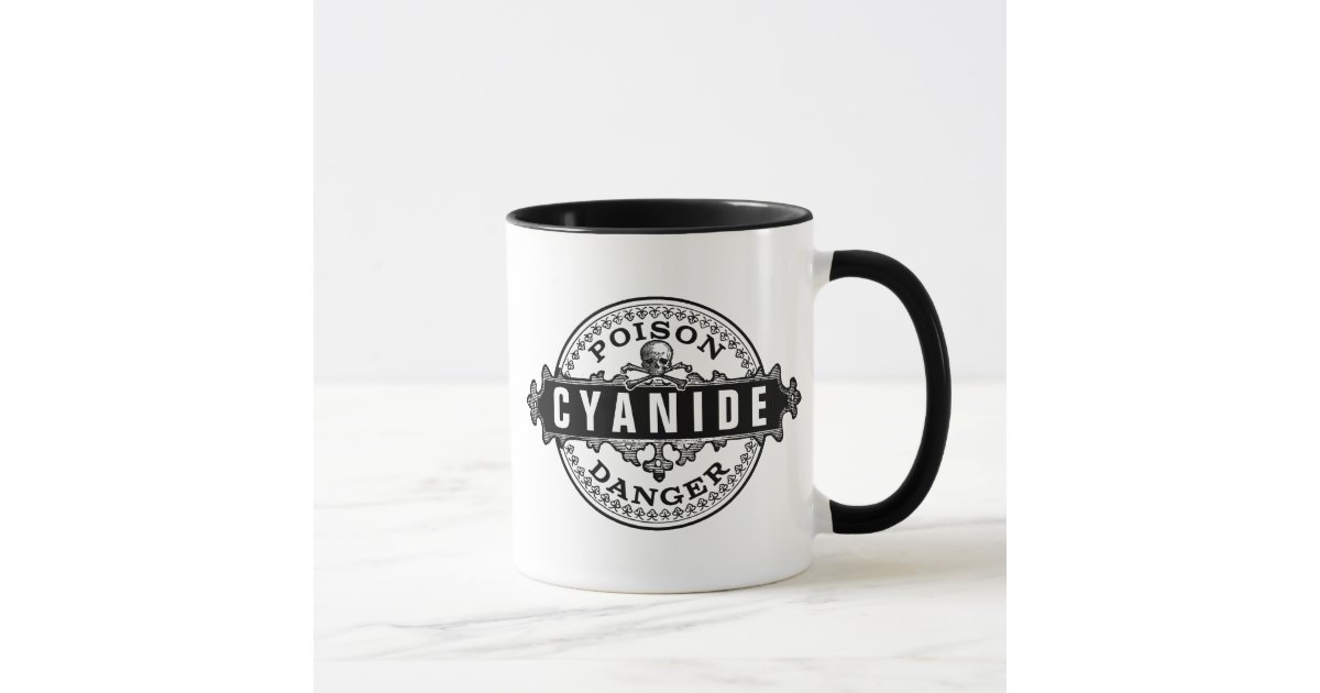 Cyanide Vintage Style Poison Label Mug | Zazzle