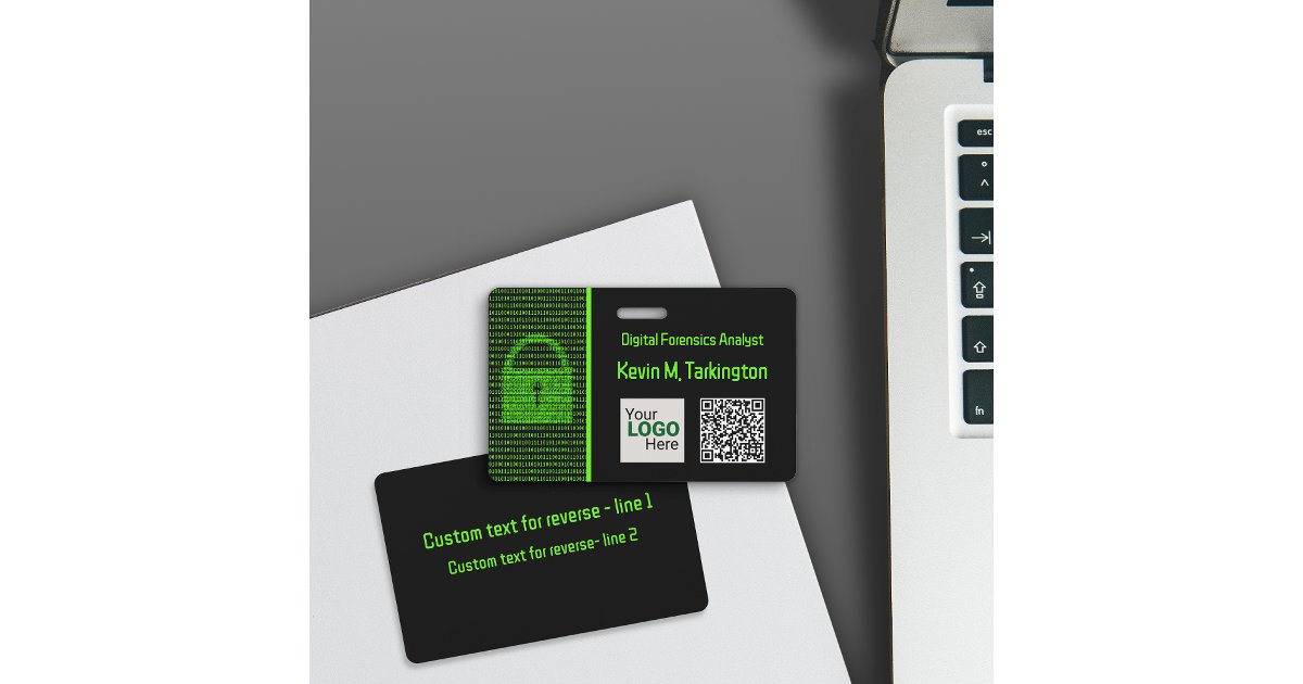 Cyber Conference & InfoSec Business - Lock & Code Badge | Zazzle