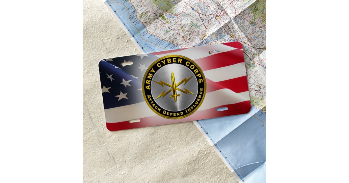 Cyber Corps License Plate | Zazzle