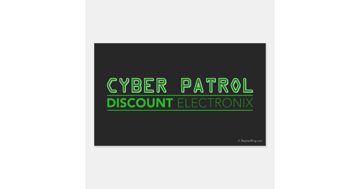 Cyber Patrol Rectangular Sticker | Zazzle