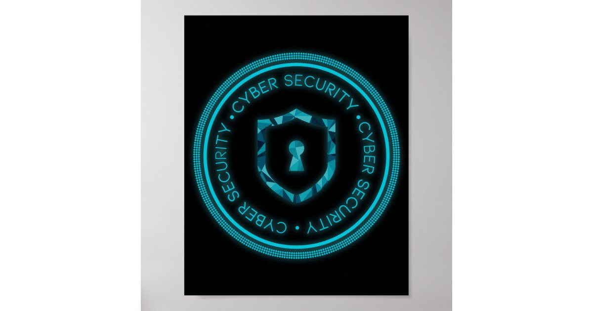 CYBER SECURITY BADGE SEAL POSTER | Zazzle