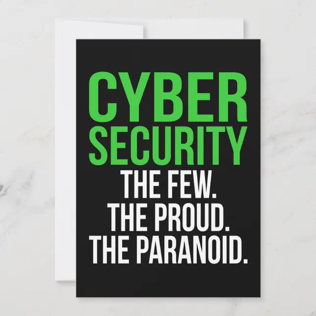 Cyber Security Computer IT Tech Software Thank You Card | Zazzle
