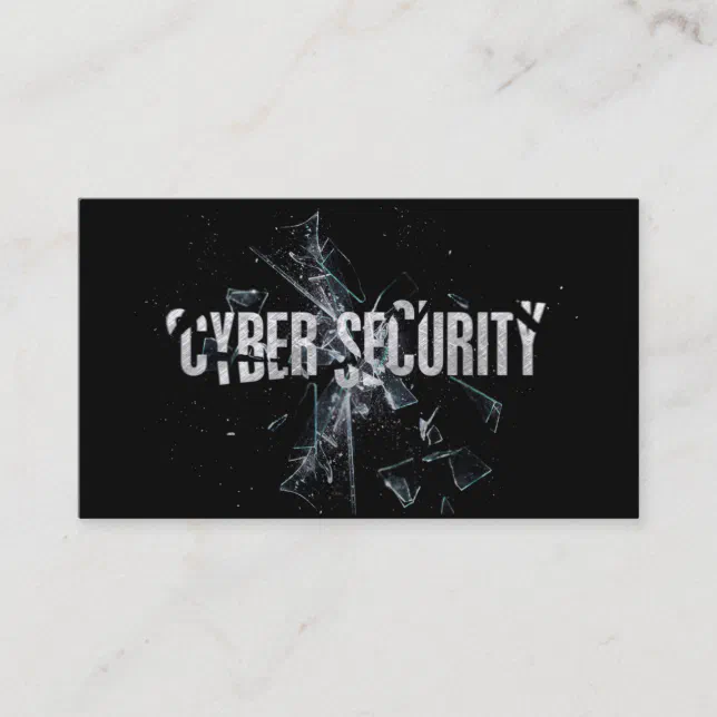 Cyber Security Data Modern Professional Minimalist Business Card | Zazzle