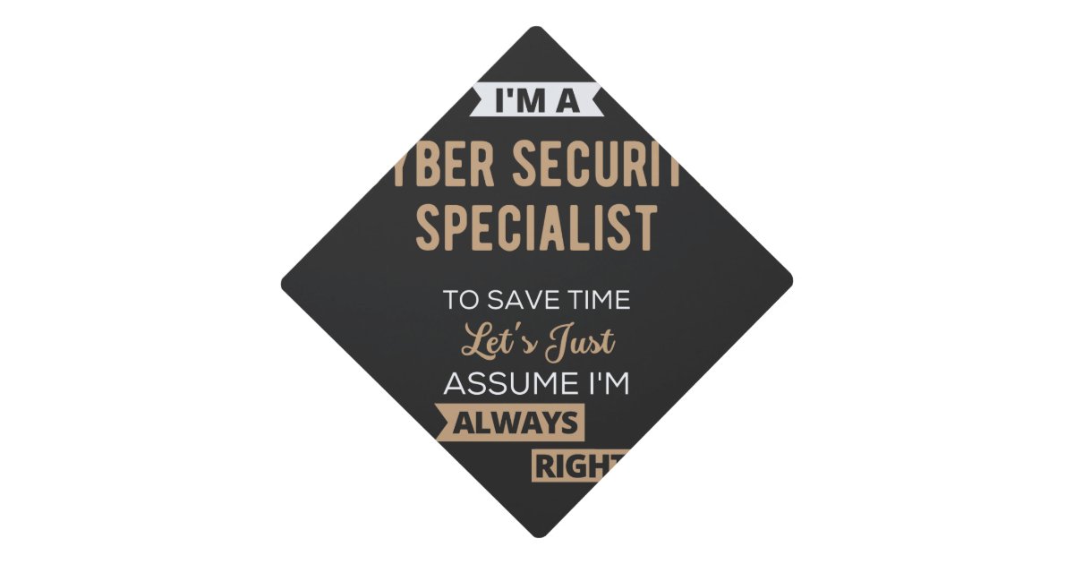 Cyber Security Specialist Graduation Cap Topper | Zazzle