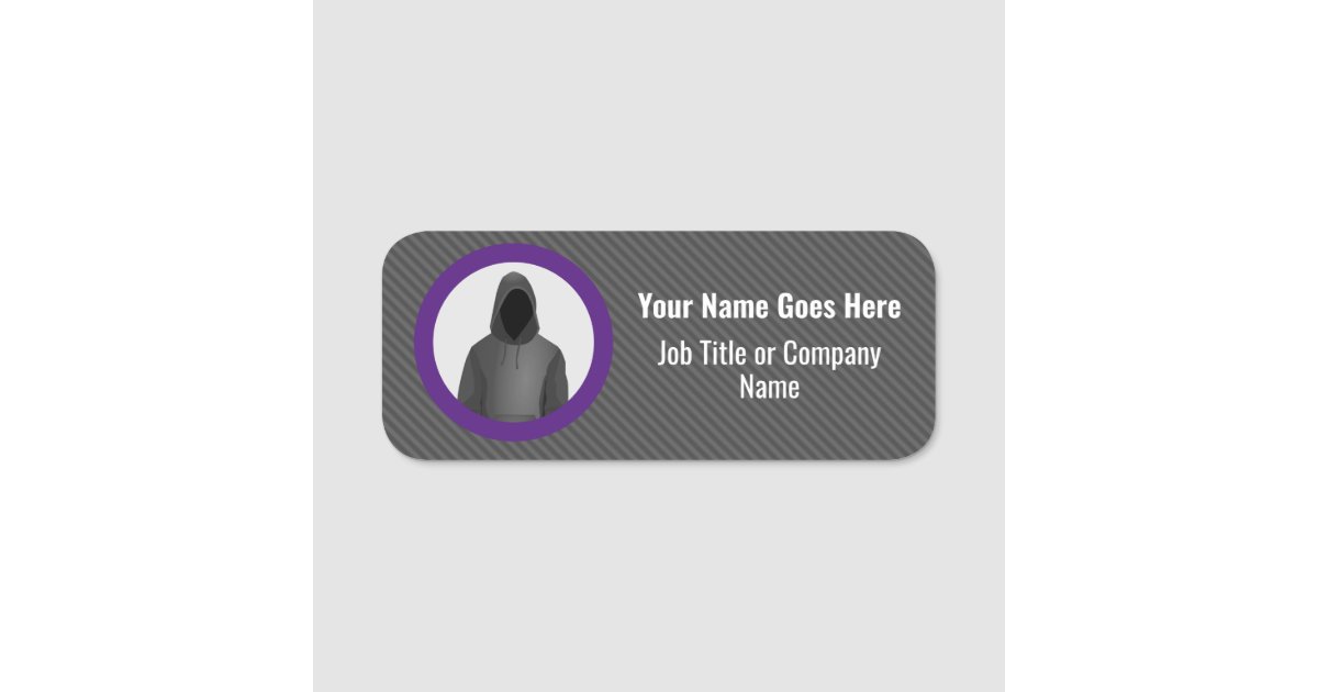 Cyber Security Specialist logo and your text on Name Tag | Zazzle