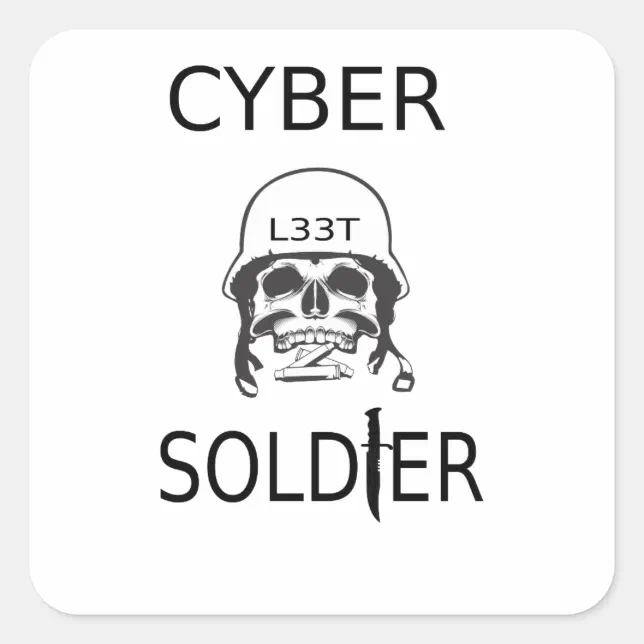 Cyber Soldier Hacker Stickers | Zazzle