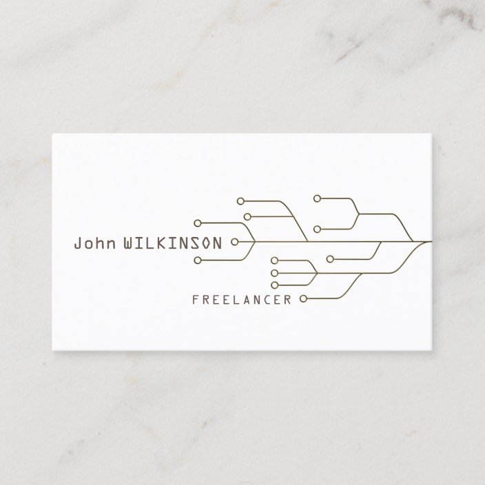 Cyber tech art template business card | Zazzle.com