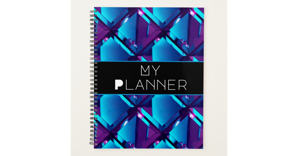 Cyberpunk Diamond Panes Planner | Zazzle