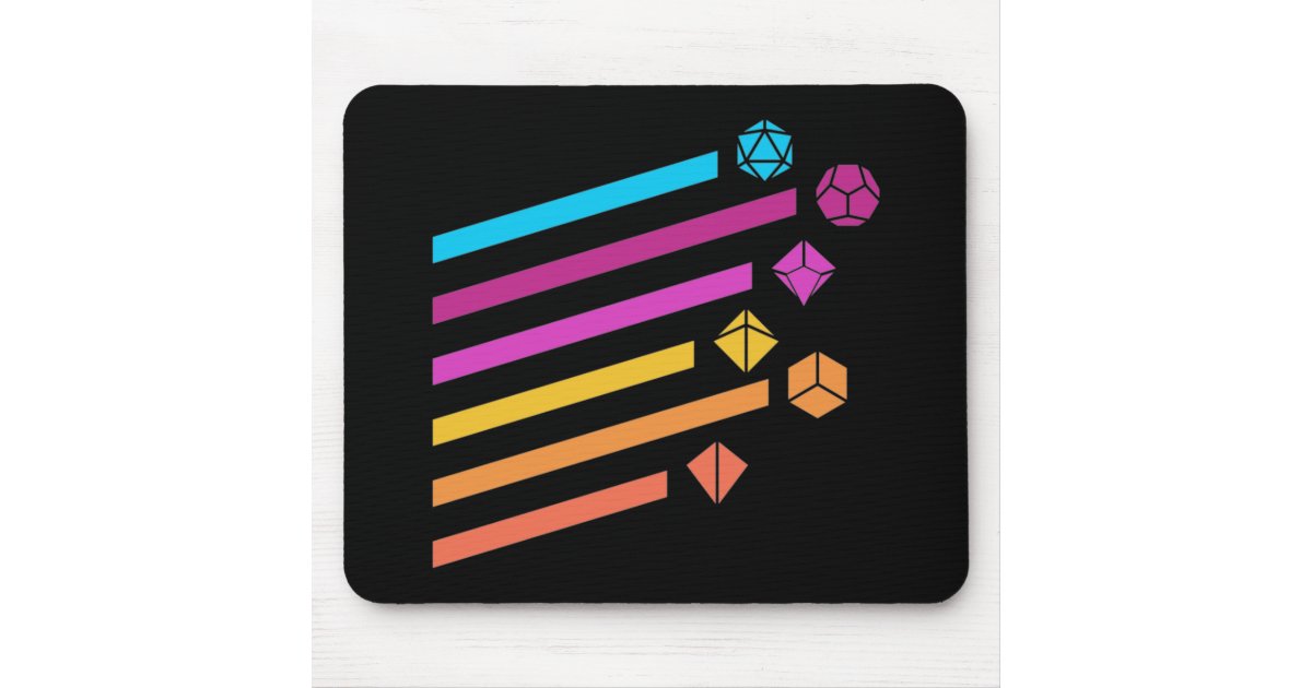 Cyberpunk Dice Ray Tabletop RPG Mouse Pad | Zazzle
