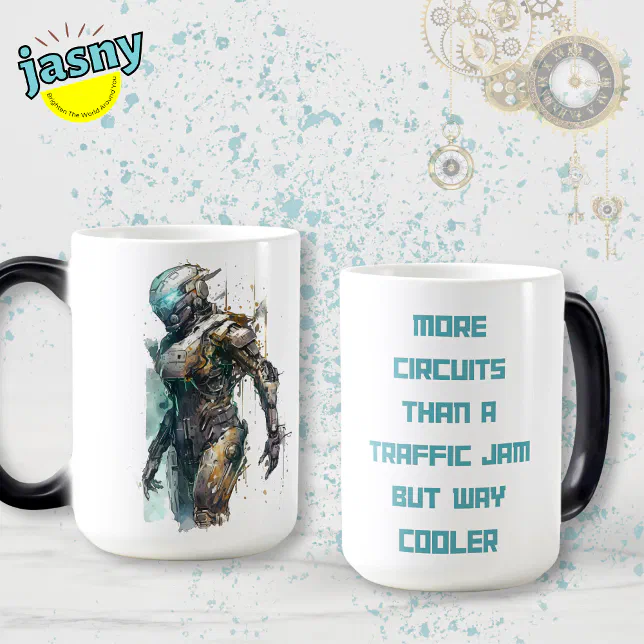Cyberpunk Robot Mug | Zazzle