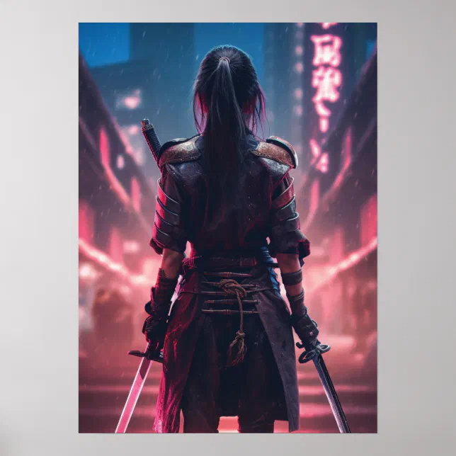 Cyberpunk - Warrior, Gym, Workout, Success Poster | Zazzle