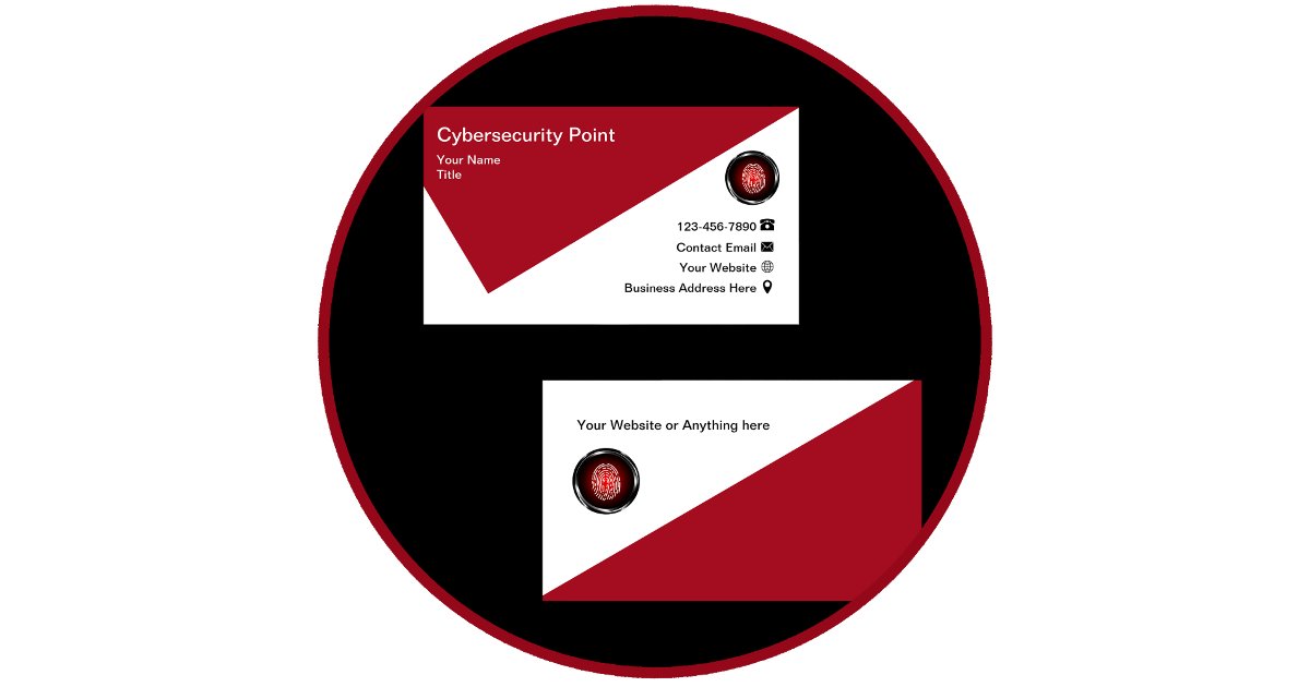 Cybersecurity Fingerprint Business Cards | Zazzle