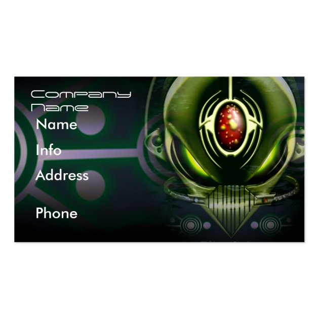 Cyborg Alien Business Cards