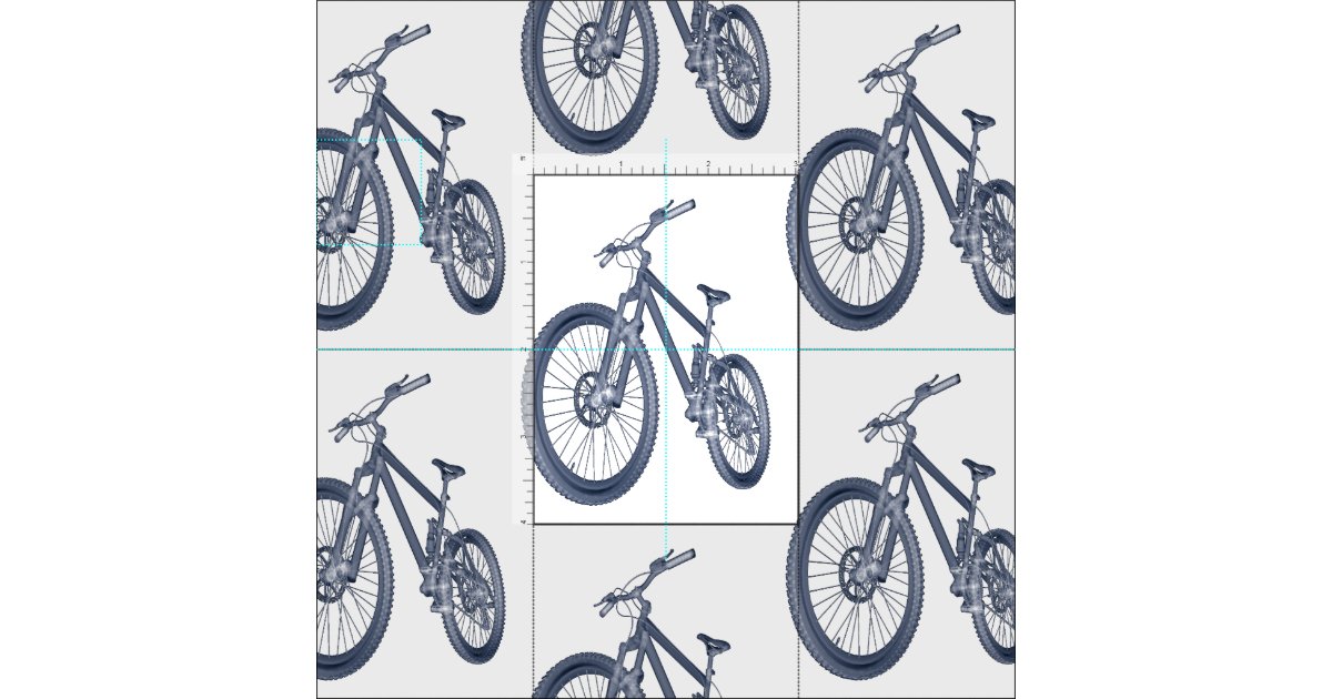 Cycle Theme Bicycle Print Fabric | Zazzle