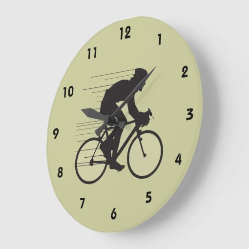Cycling Design Wall Clock | Zazzle