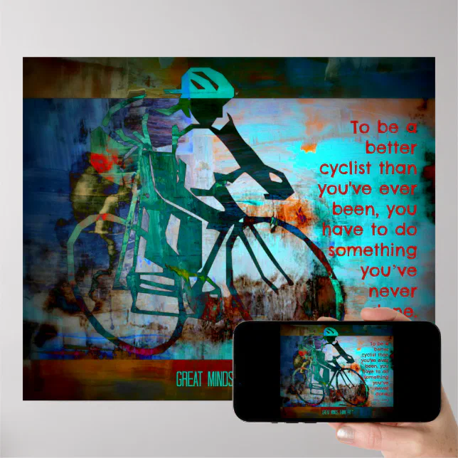 Cycling for Winning and Success Poster | Zazzle