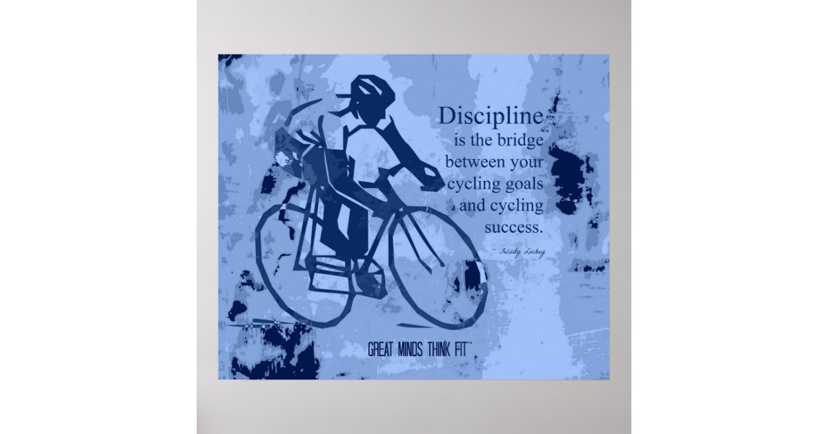 Cycling Goals and Cycling Success Poster | Zazzle