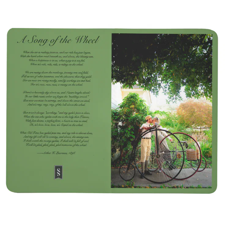 Cycling poem on notebook | Zazzle