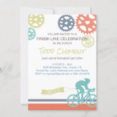 Cyclist Road Bike Invitation | Zazzle
