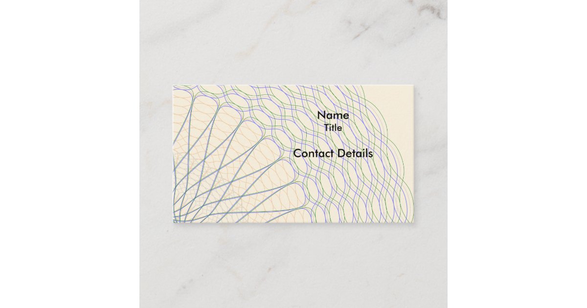 Cyclograph Guilloche Scalloped Rosette Business Card | Zazzle