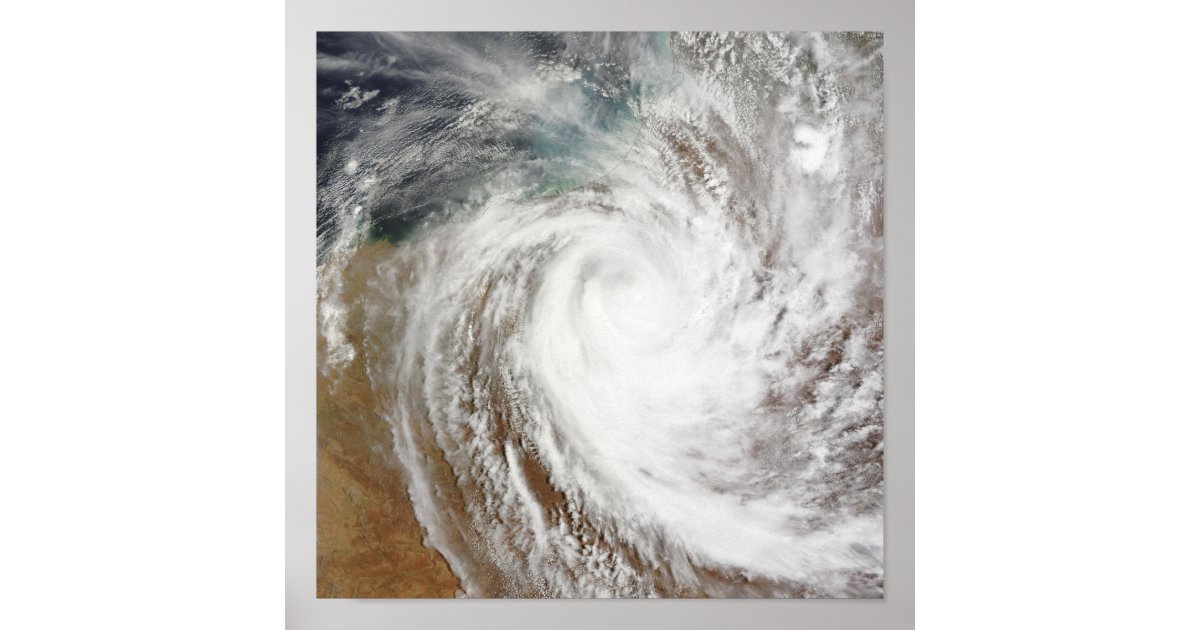 Cyclone Laurence moves far inland Poster | Zazzle