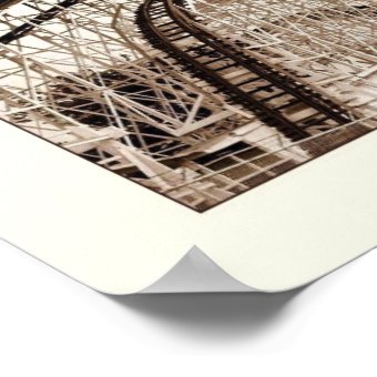 Cyclone Rollercoaster Poster | Zazzle