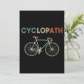 Cyclopath Funny Bicycle Cyclist Humor Invitation | Zazzle