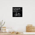 Cyclopath Funny Gift For Cyclists and Bikers Poster | Zazzle