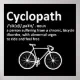 Cyclopath Funny Gift For Cyclists and Bikers Poster | Zazzle