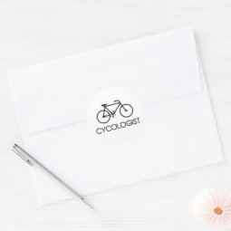 Cycologist Cycling Cycle Classic Round Sticker | Zazzle