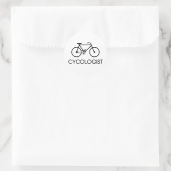 Cycologist Cycling Cycle Classic Round Sticker | Zazzle