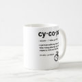 Cycopath Definition Funny Biker Addict Cycling Coffee Mug | Zazzle