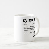 Cycopath Definition Funny Biker Addict Cycling Coffee Mug | Zazzle