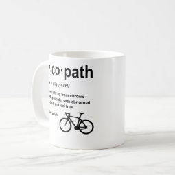 Cycopath Definition Funny Biker Addict Cycling Coffee Mug | Zazzle