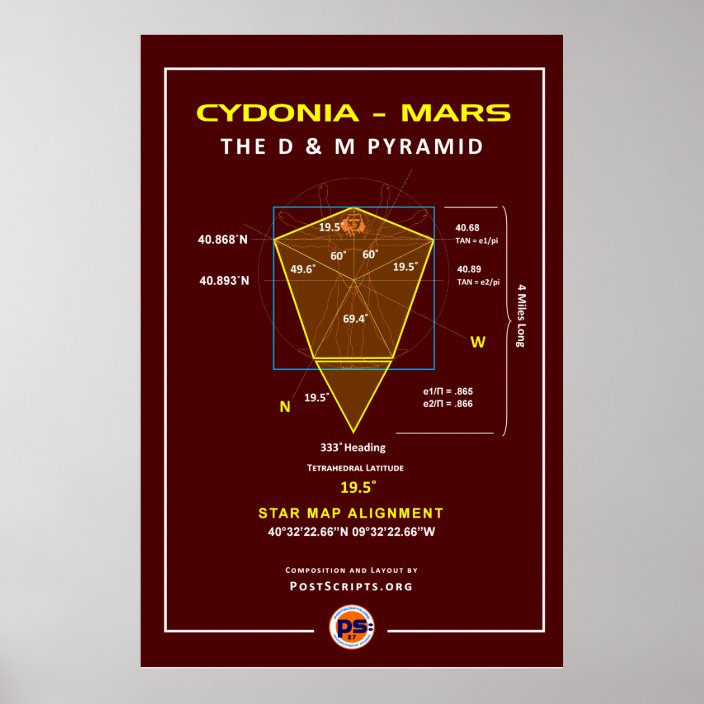 Cydonia-Mars: D&M Pyramid Poster | Zazzle.com