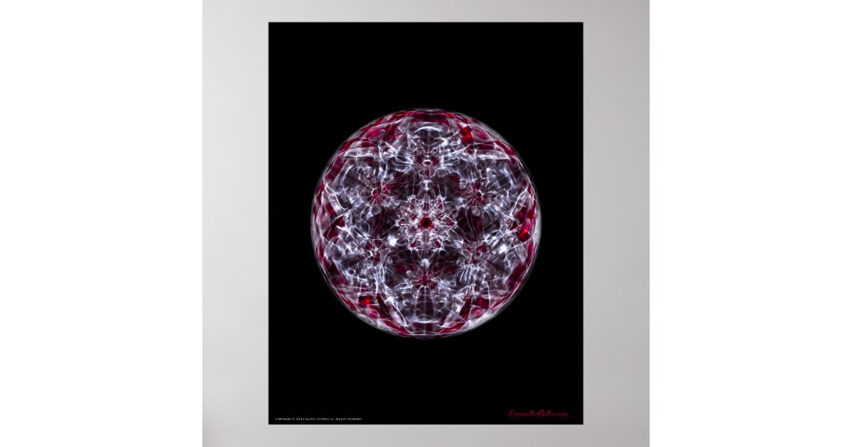Cymatics: Metatron Cube Brainwave Sound Poster | Zazzle