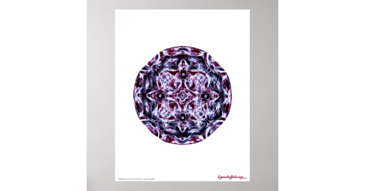 Cymatics: Music Note A Piano Poster | Zazzle