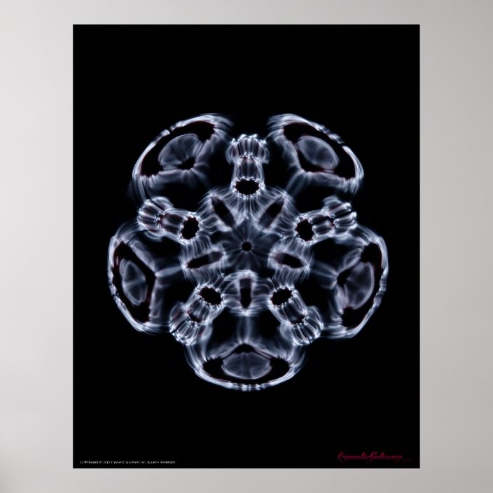 Cymatics: Music Note C Poster | Zazzle.com