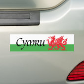 Cymru Wales Flag Bumper Sticker | Zazzle