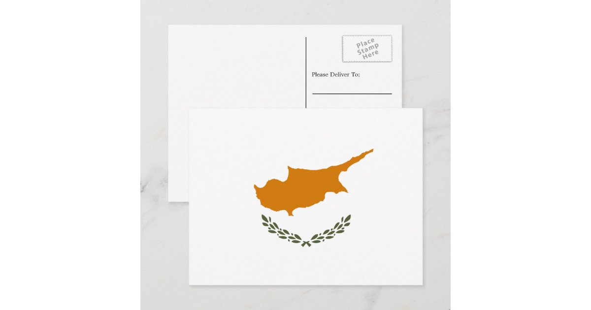 Cypriot Flag, Flag of Cyprus Postcard | Zazzle