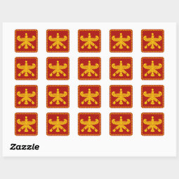 Cyrus the Great Standard Flag Square Sticker | Zazzle