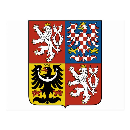 Czech Republic Coat of arms CZ Postcard | Zazzle.com