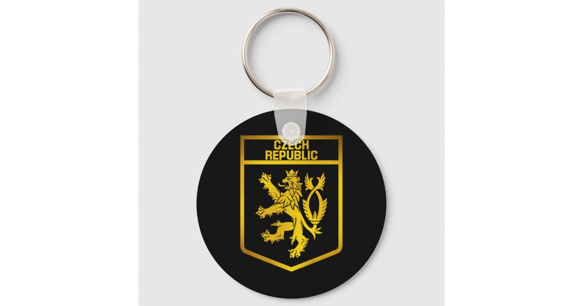 Czech Republic Emblem Keychain | Zazzle